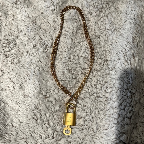 Louis Vuitton | Jewelry | Authentic Louis Vuitton Lock Necklace | Poshmark